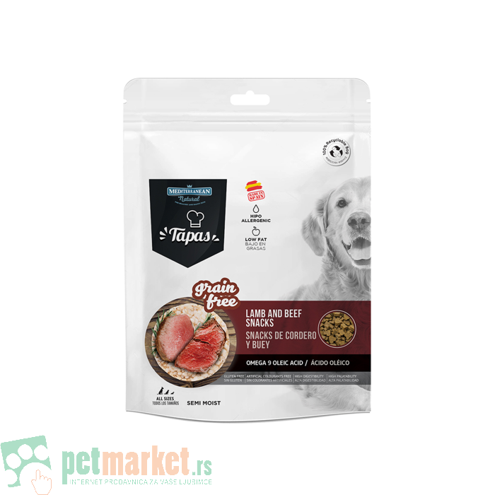 Mediterranean Natural: Poslastice za pse Tapas, 150 gr